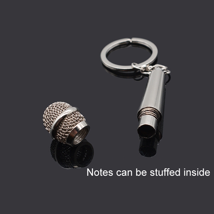 Simulated Microphone Metal Keychain Small Gift(BY-452)