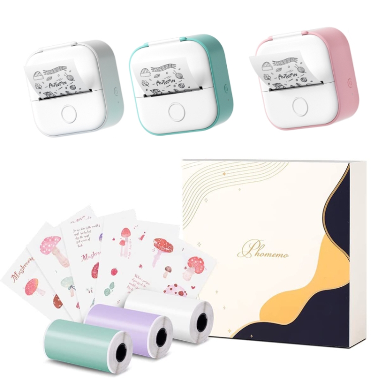 Phomemo T02 Gift Box Phone Bluetooth Mini Printer Photo Thermal Printer ...