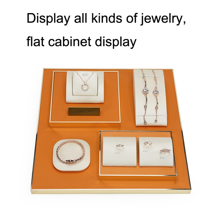 8x2.3x2cm Metal Nameplate Jewelry Display Stand Necklace Earrings ...