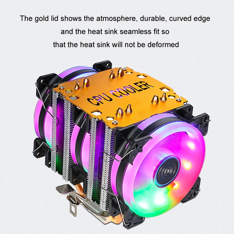 EVESKY 500 คอมพิวเตอร์ตั้งโต๊ะ 4 ท่อทองแดง Mute พัดลมระบายความร้อน CPU ...