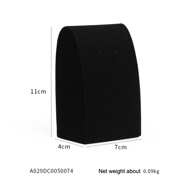 7x4x11cm 귀걸이 좌석 블랙 마이크로 화이버 목걸이 반지 쥬얼리 디스플레이 라이브 쥬얼리 소품 랙