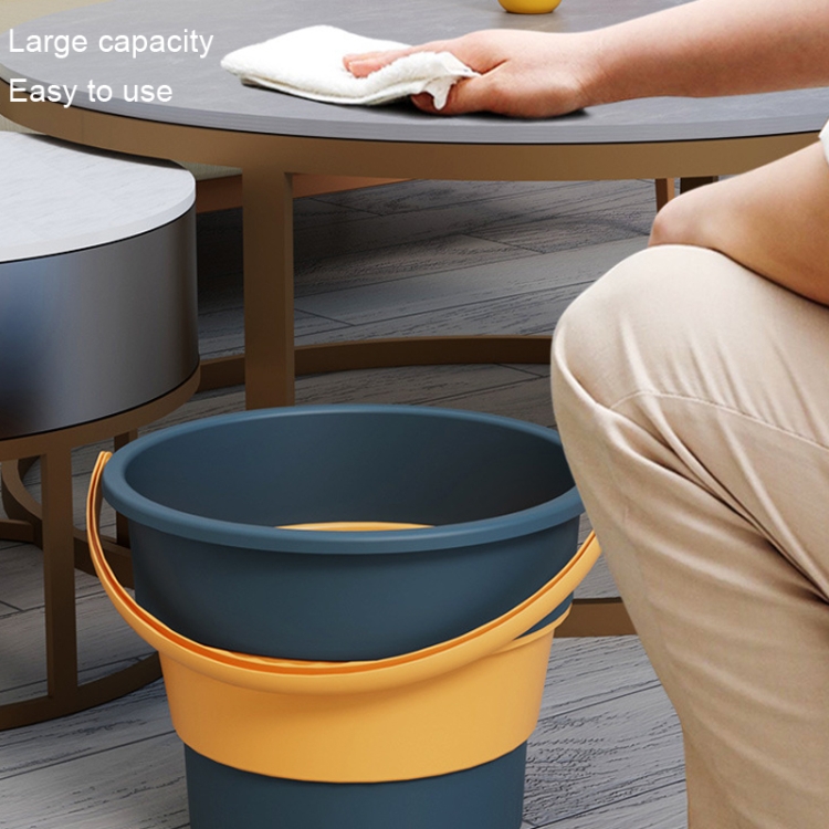 대형 17l 접는 두꺼운 휴대용 플라스틱 양동이 야외 낚시 배럴 자동차 여행 워시 배럴 흰색 회색