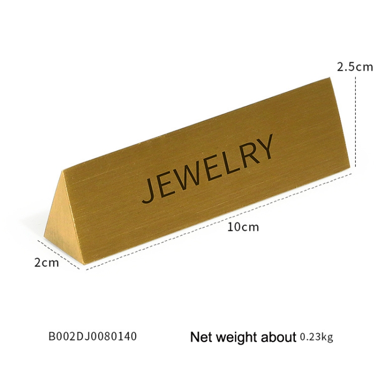 10x2x25cm 금속 명찰 창 보석 디스플레이 소품 목걸이 귀걸이 반지 보석 스탠드
