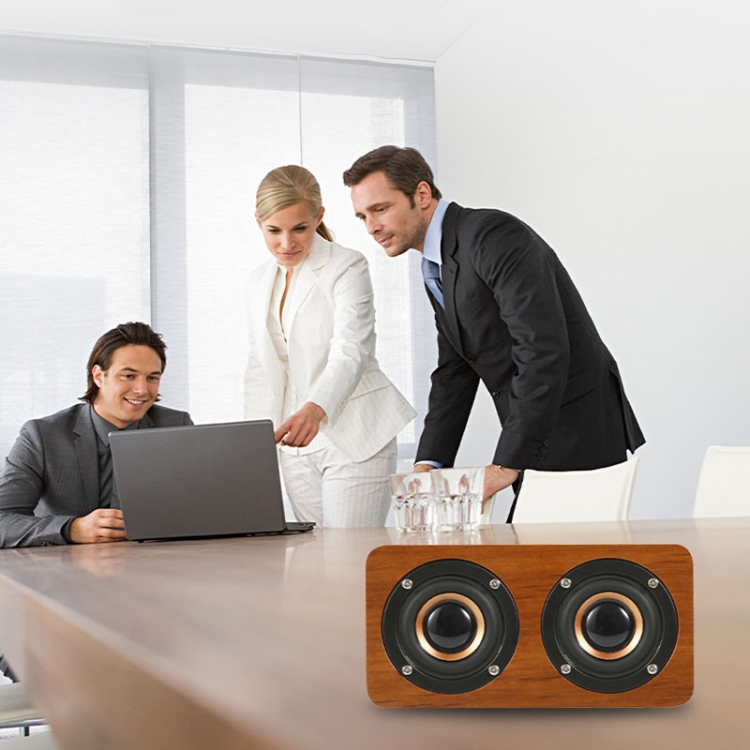 Wooden Retro 3D Stereo Audio Bluetooth Speaker Subwoofer Desktop Audio ...