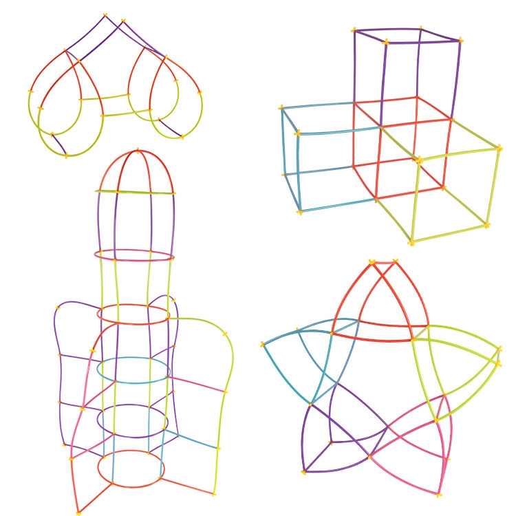 100 ชิ้นท่อ + 100 ตัวเชื่อมต่อ DIY พลาสติก 4D Straw Building Blocks ของ ...