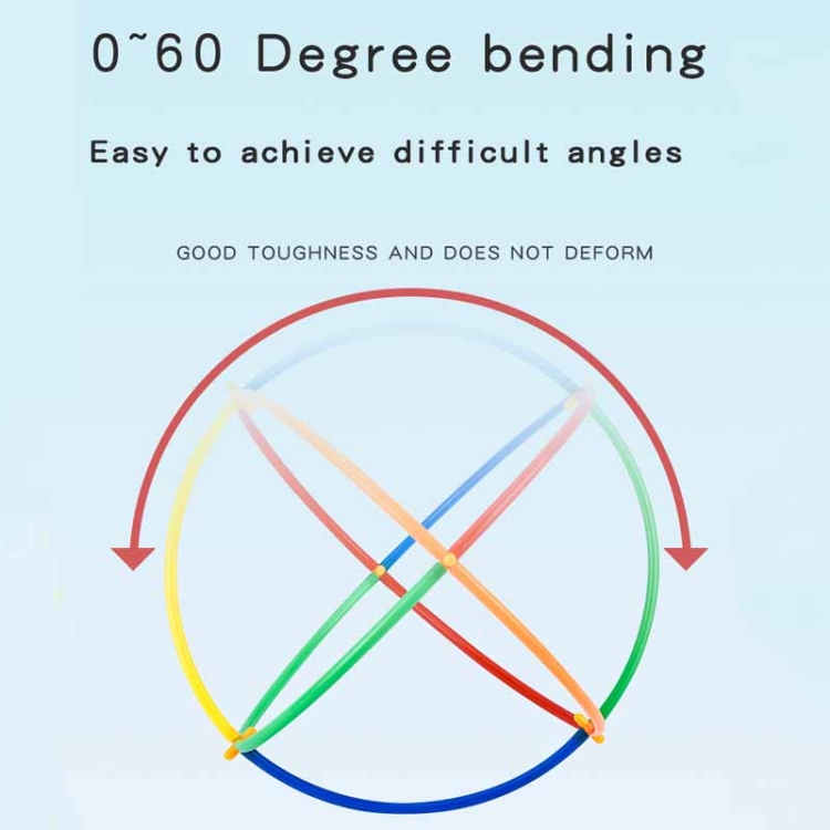 100 ชิ้นท่อ + 100 ตัวเชื่อมต่อ DIY พลาสติก 4D Straw Building Blocks ของ ...