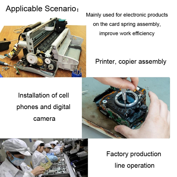 HSD ETH-913 E-Type Spring Clamp Plier C-Type Snap Ring Plier Meson Fork ...