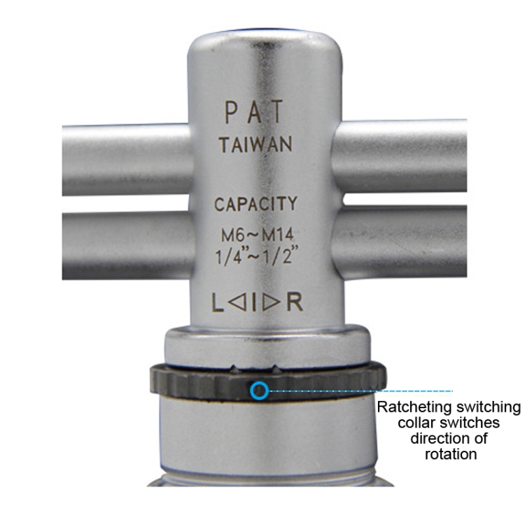 HSD HS-614 Forward And Backward Adjustable Ratchet Tapping Spanner ...