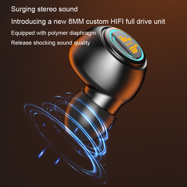 M48 Led 디지털 디스플레이 메카 스타일 무선 Bluetooth 헤드폰 게임용 장거리 헤드셋검은색