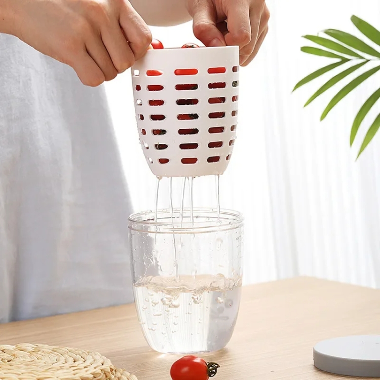 뚜껑과 포크가 있는 600ml 과일 및 채소 스낵 컵 밀폐형 누출 방지 샐러드 상자파란색