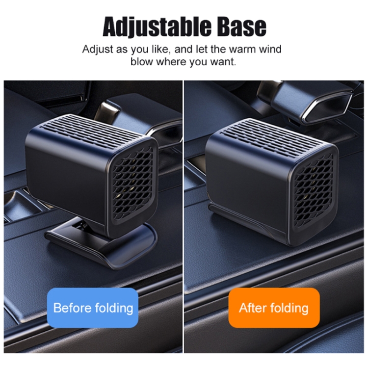 12V Car Folding Heater Winter Front Windshield Defrost Heater(9729)
