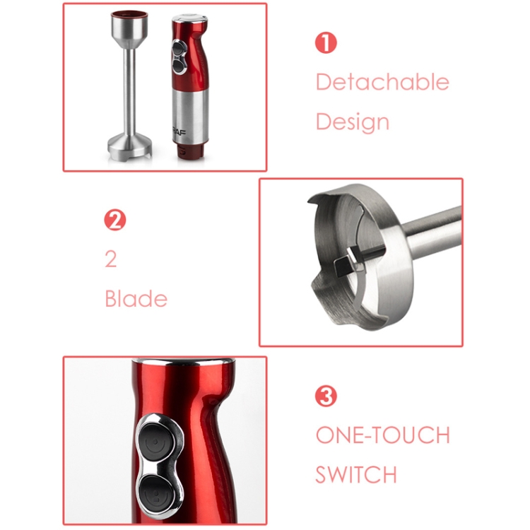 RAF 600W 2-blade Juicer Cooking Stick Stirring Rod Blender Mixer,EU ...