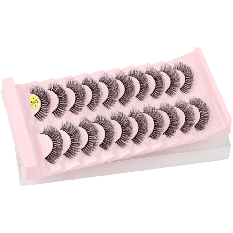 10 คู่รัสเซีย Strip Lashes 7D เลียนแบบ Mink Volume Fluffy ขนตาปลอม ...