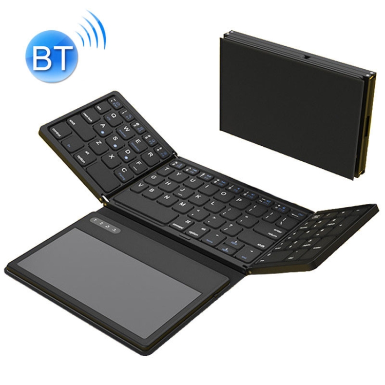 Leather Wireless Bluetooth Keyboard With Touch-Pad Multi-System ...