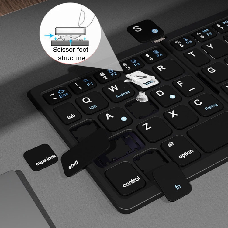 Leather Wireless Bluetooth Keyboard With Touch-Pad Multi-System ...