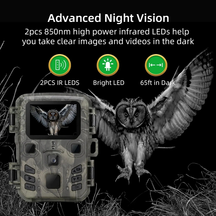 MiNi301 20MP 1080P Hunting Trail Camera With Night Vision Wildlife ...