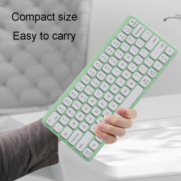 B087 2.4G Portable 78 Keys Dual Mode Wireless Bluetooth Keyboard And ...