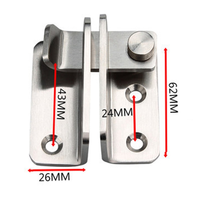 Large Right Open Stainless Steel Sliding Door Latch No Punch Latch Door ...