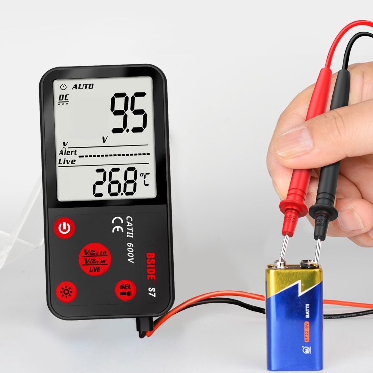 BSIDE ADMS7 Smart Thin Digital Multimeter Counts DC AC Voltmeter, Model ...