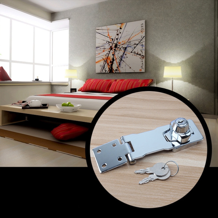 4 inch Non-Interlocking No Hole Hook With Locking Hasp Chest Of Drawers ...
