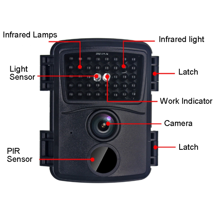 PR600B 20MP 1080P HD Infrared Camera Outdoor Hunting Camera 38 Infrared ...