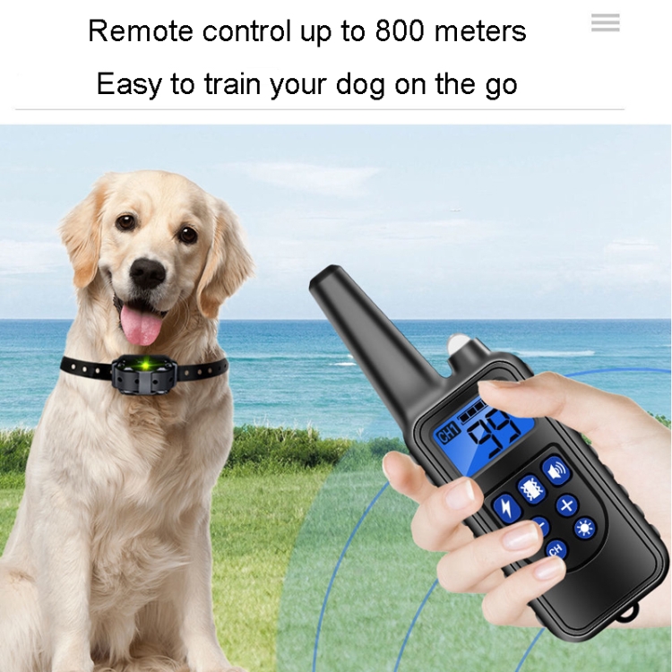 800m Remote Control Stop Barker Dog Trainer Smart Anti-Disturbance ...