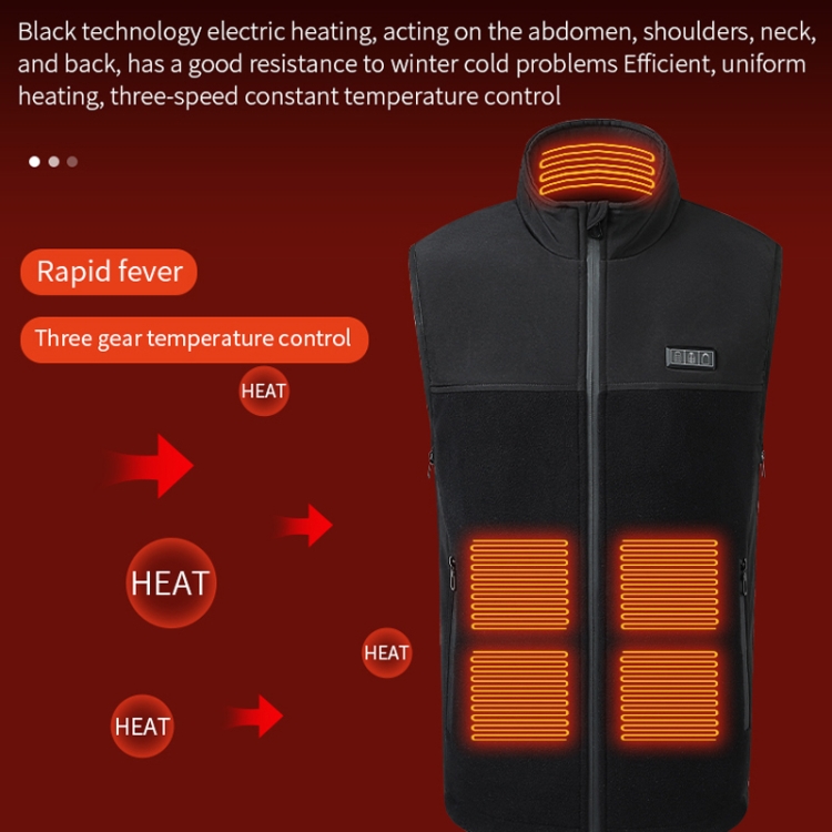 Heated Vest USB Charging Smart Heating Clothing 13 Zones Heating 3 ...