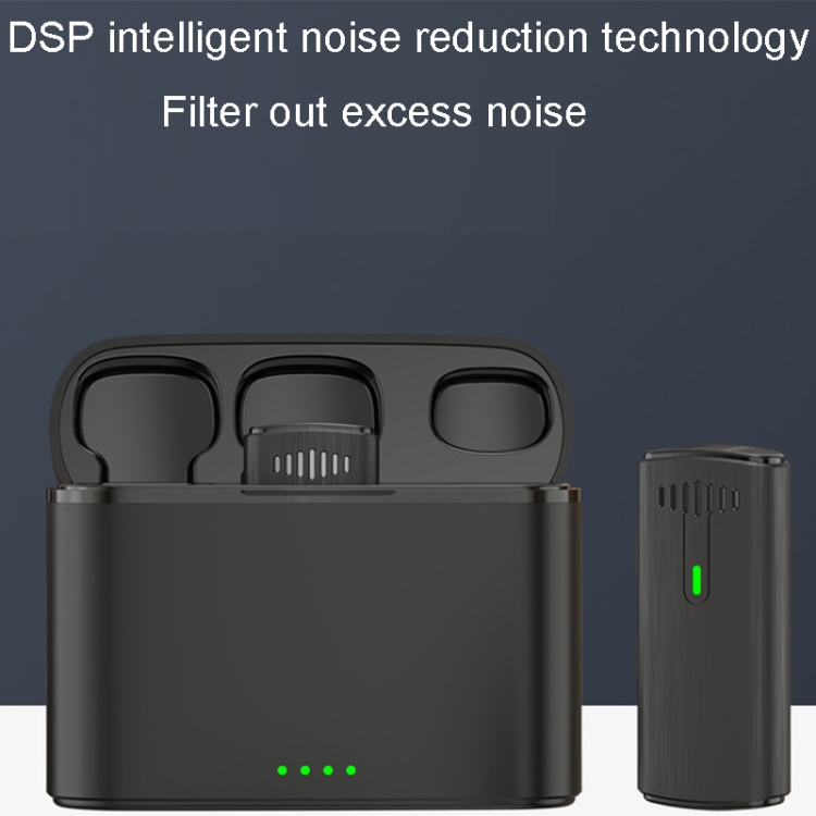 One To Two Outdoor Recording Lavalier Microphone Noise Canceling ...