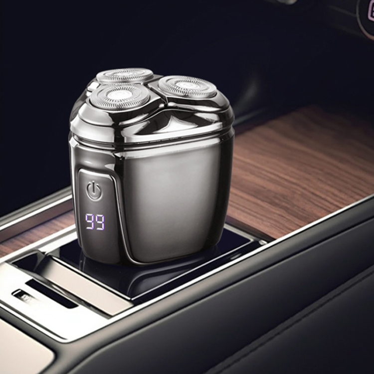 Mini Magnetic Head Shaver Smart LED Display Electric Shaver, Color: Green