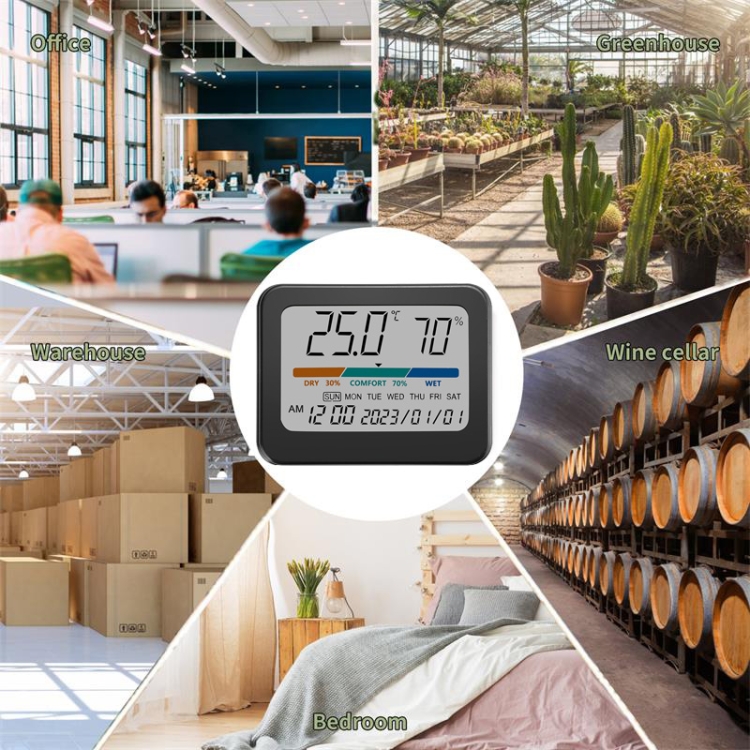 Indoor Temperature And Humidity Monitor Thermometer Hygrometer With ...