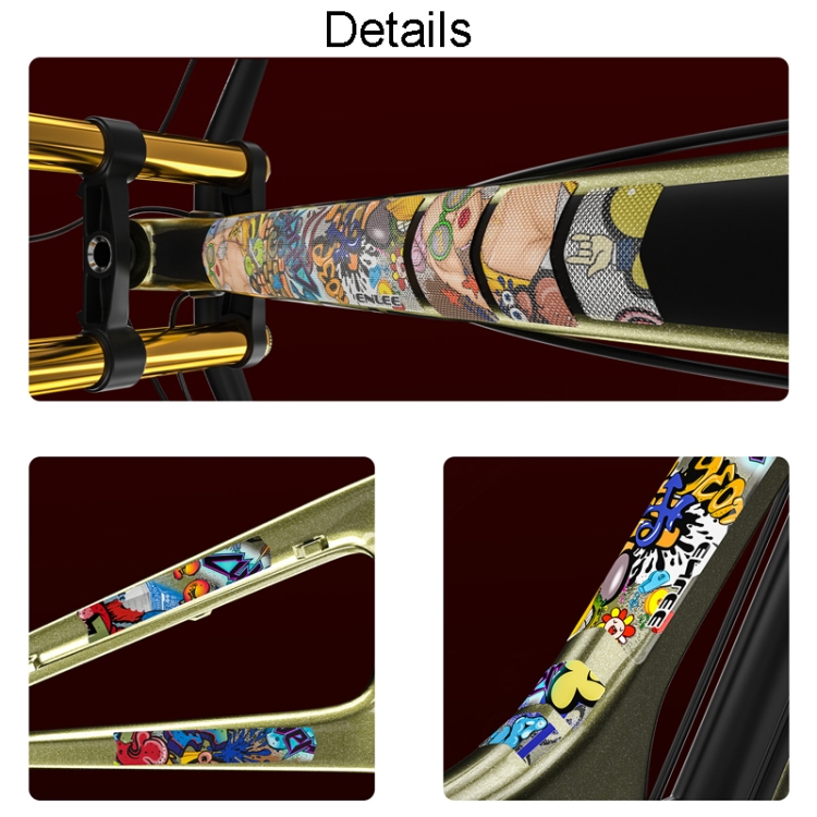 Enlee 11개대 산악 자전거 프레임 색상 변경 방지 스크래치 스티커 사이클링 장비용 방수 보호 필름 모델