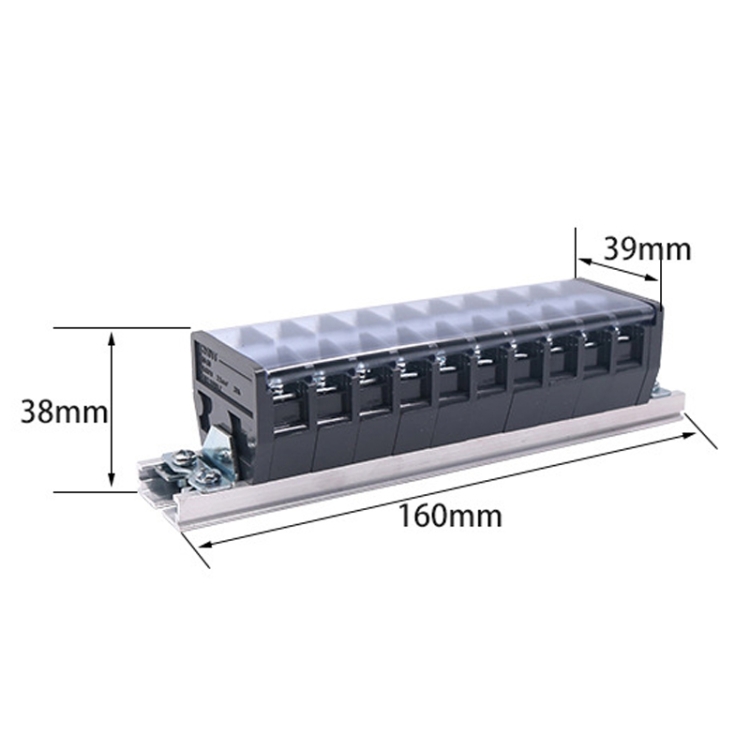CHINT TD-2010 Terminal Block Rail Type Wiring Block Paralleling Wires ...