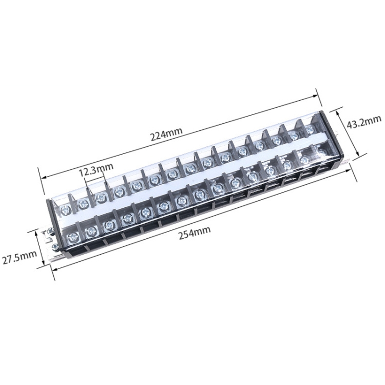 CHINT TD-3015 Terminal Block Rail Type Wiring Block Paralleling Wires ...