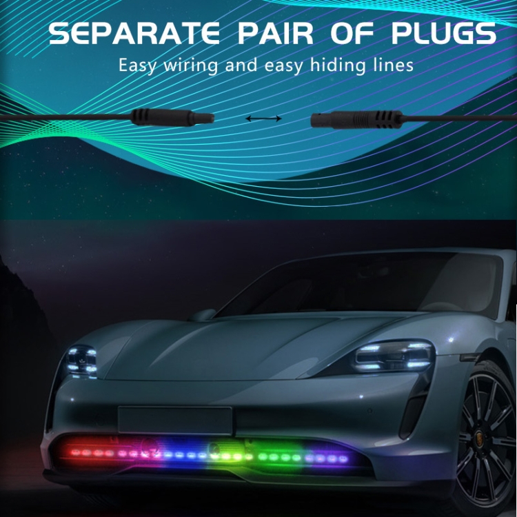 Car Phantom Daytime Running Lights LED Streamer Warning Turning Lights ...