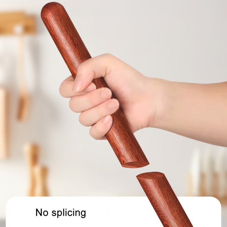 30x3 ซม.บ้านไม้ Rolling Pin Nonstick ไม้จันทน์สีแดง Rolling Stick