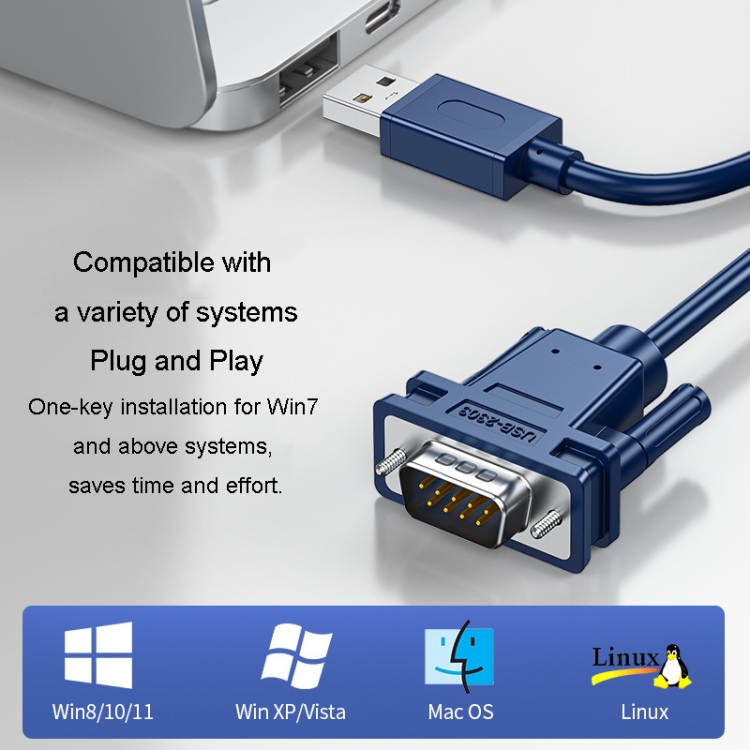 JINGHUA USB To RS232 Serial Cable DB9 Pin COM Port Computer Converter ...