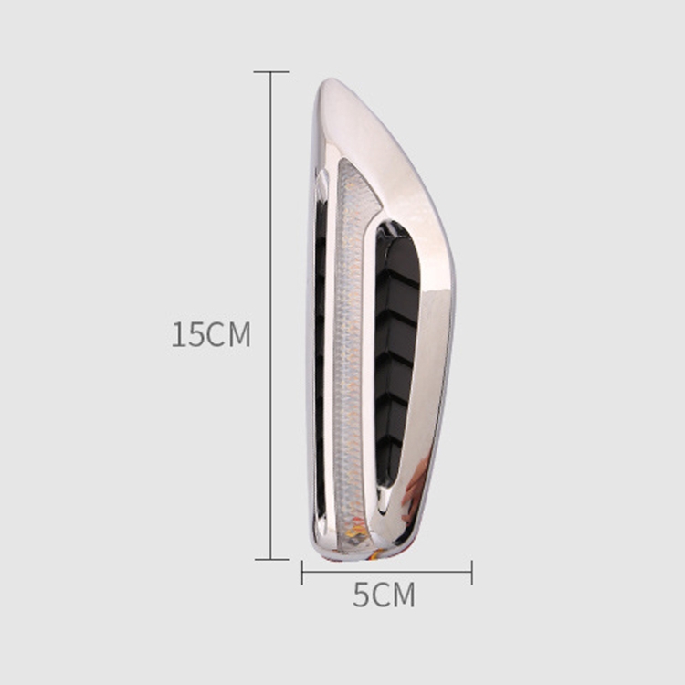 2pcs Car Fender Blade Dynamic Side Marker Lights 12V LED High Bright ...