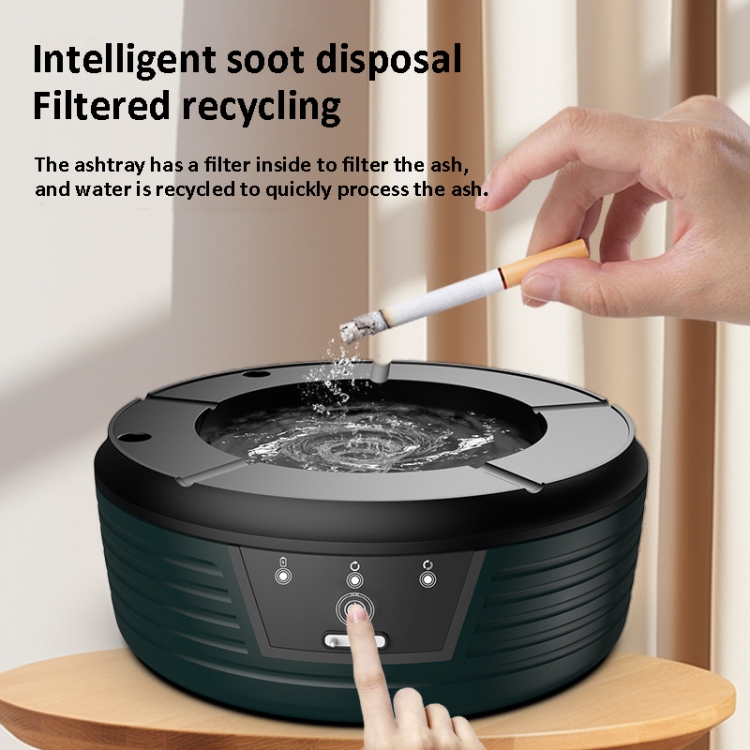 Inductive Automatic Flushing Ashtray Purifies The Air and Removes ...