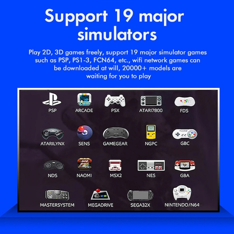 G10 GAMEBOX TV Box 듀얼 시스템 무선 Android 3D 홈 4K HD 게임 콘솔 지원 PS1 / PSP, 스타일 ...