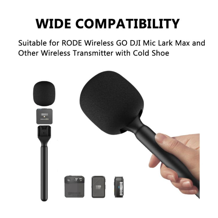 Microphone Interview Handle For DJI Mic / Moma / Rode Wireless Go ...