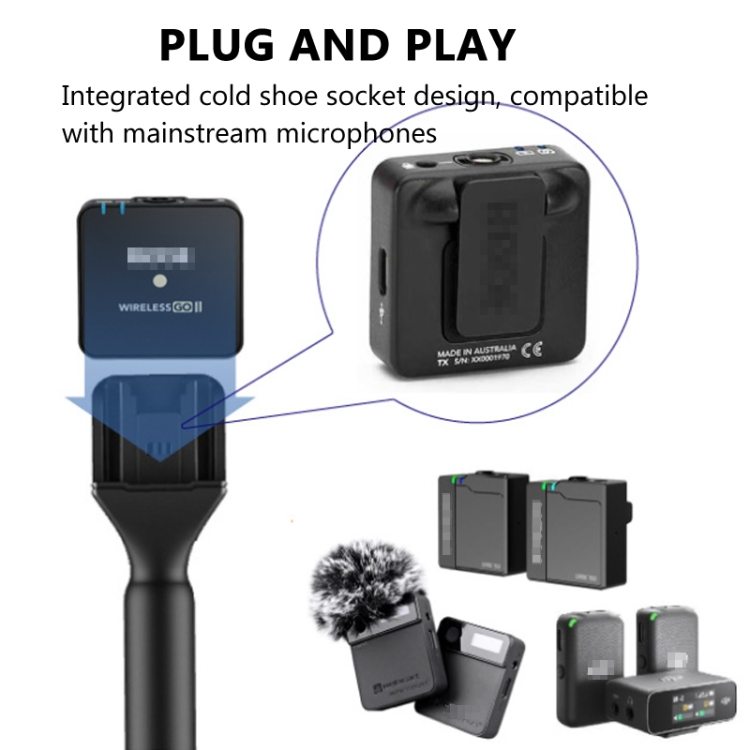 Microphone Interview Handle For DJI Mic / Moma / Rode Wireless Go ...