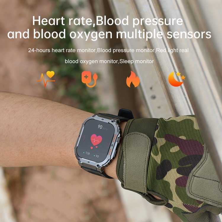 K57 Pro 1.96 Inch Bluetooth Call Music Weather Display Waterproof Smart ...