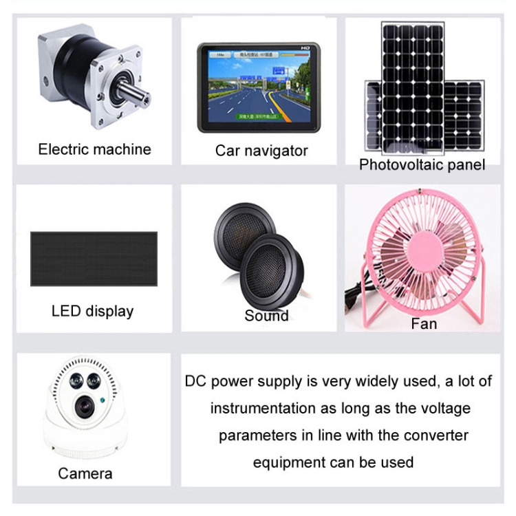 Fulree 12V To 9V 1A Vehicle Power Supply DC Ultra Thin Step-Down Power ...