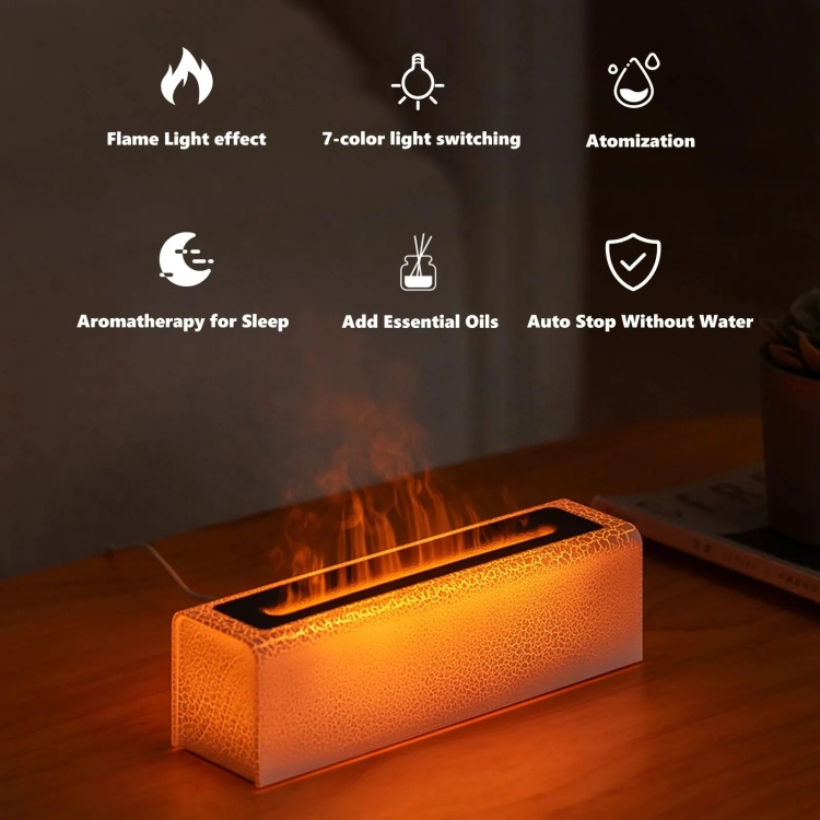 Lava Flame Aromatherapy Machine Air Atomizing Humidifier With Colorful ...