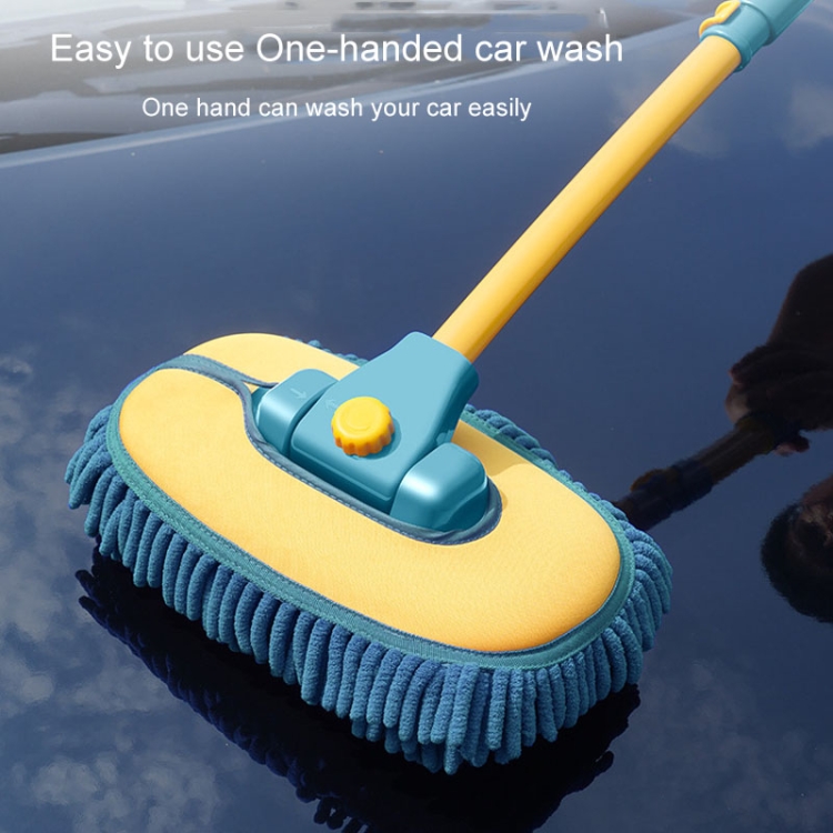 Curved Rod Car Wash Mop Retractable Cleaning Tool No Harm Car Special ...