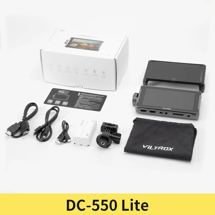 VILTROX DC550 Lite 5.5인치 카메라 스튜디오 모니터 4K HDMI 3D LUT 디렉터 모니터