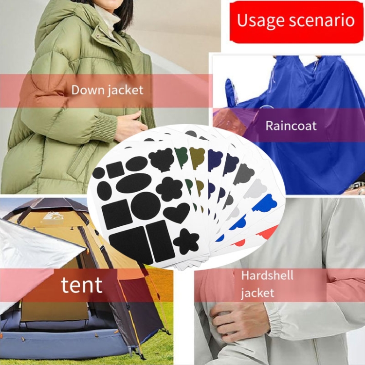 Self-Adhesive Down JACKET Patch สติกเกอร์ผ้าไนลอนสติกเกอร์ไม่มีรอยต่อ ...