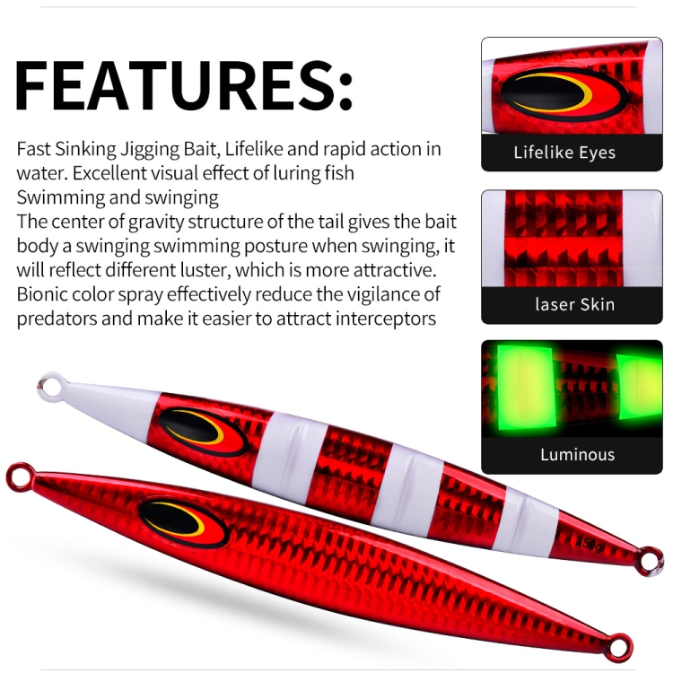 PROBEROS F125 Jogging Steelhead Deep Sea Boat Fishing Lure Rapid ...