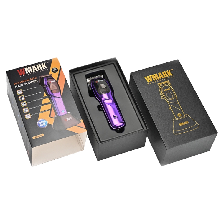 Wmark Ng 9003 전기 머리 깎기 오일 헤드 전기 푸시 클리퍼 충전식 이발 가위 Eu 플러그녹색