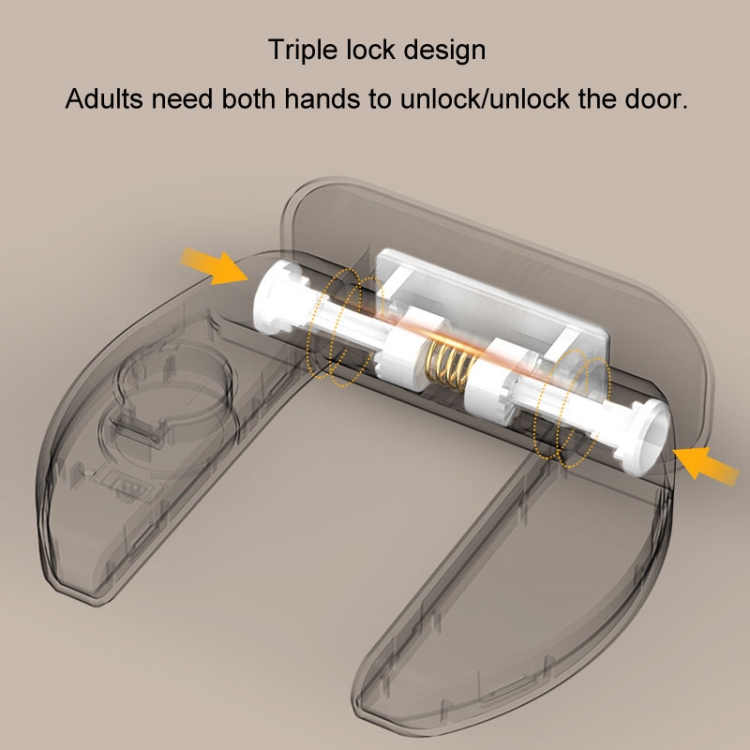 도어 스토퍼 혼자 생활 도난 방지 도어 스토퍼 구멍 없음 어린이 안전 잠금 장치 흰색